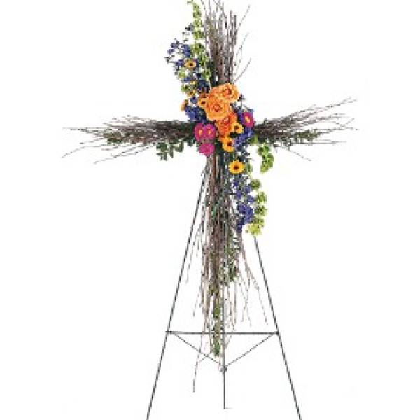 Funeral Sprays - Floral Cross Spray, Cross Sprays, Sympathy Cross ...